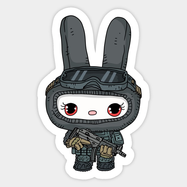 tactical bunny - Police Bunny - Sticker | TeePublic