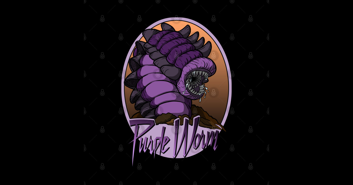 Purple Worm - Dnd - Sticker | TeePublic