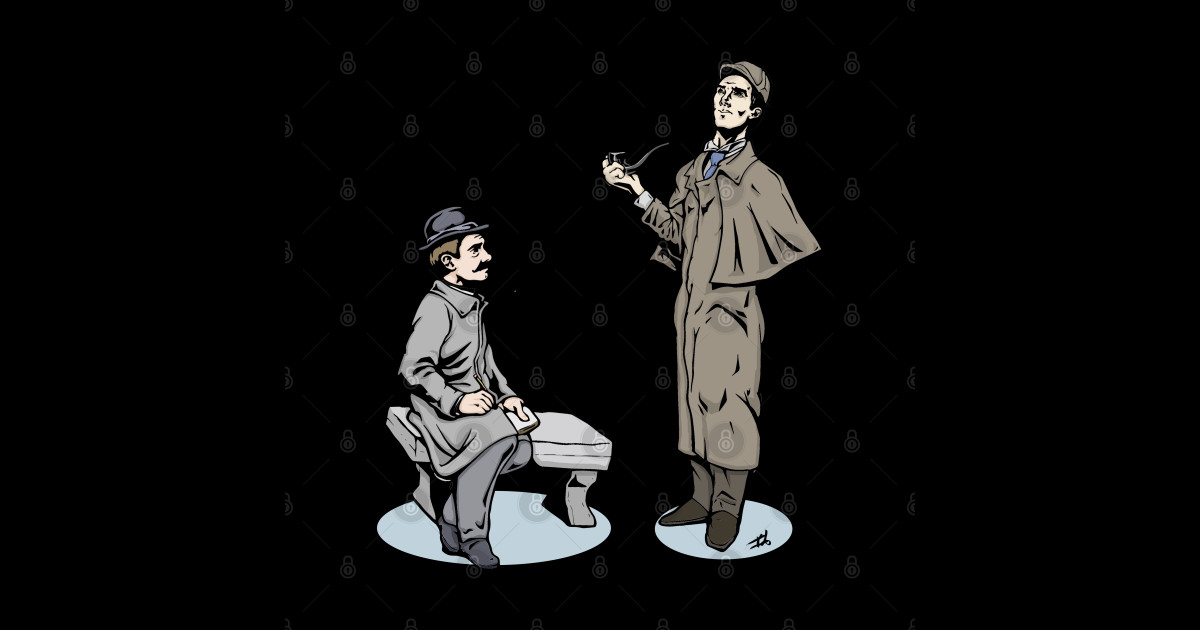 Victorian Sherlock and Watson - Sherlock - Sticker | TeePublic