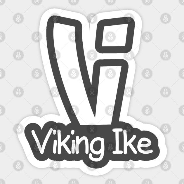Viking Ike Logo - Children Book - Sticker | TeePublic