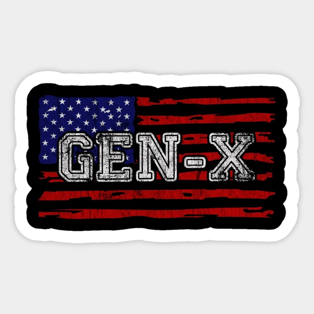 Generation X Gen Xer Gen X American Flag 80s - Gen X American Flag ...