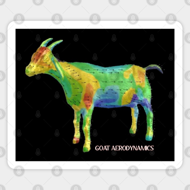 Go Blow A Goat - Goat Aerodynamics - Goat - Sticker | TeePublic