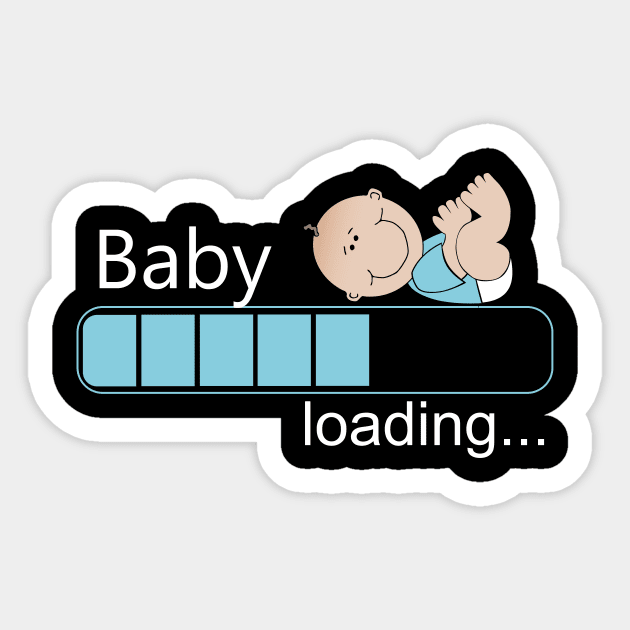 Baby loading - Pregnancy - Sticker | TeePublic