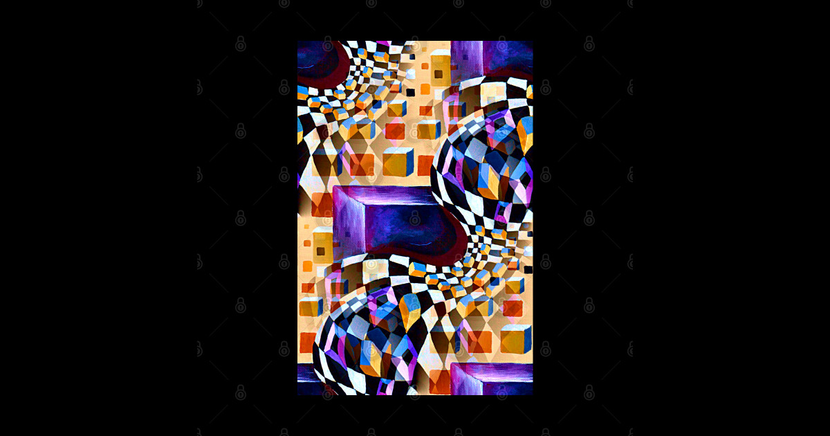 Space Distortion 80s Retro in Watercolor - Distortion - Sticker | TeePublic