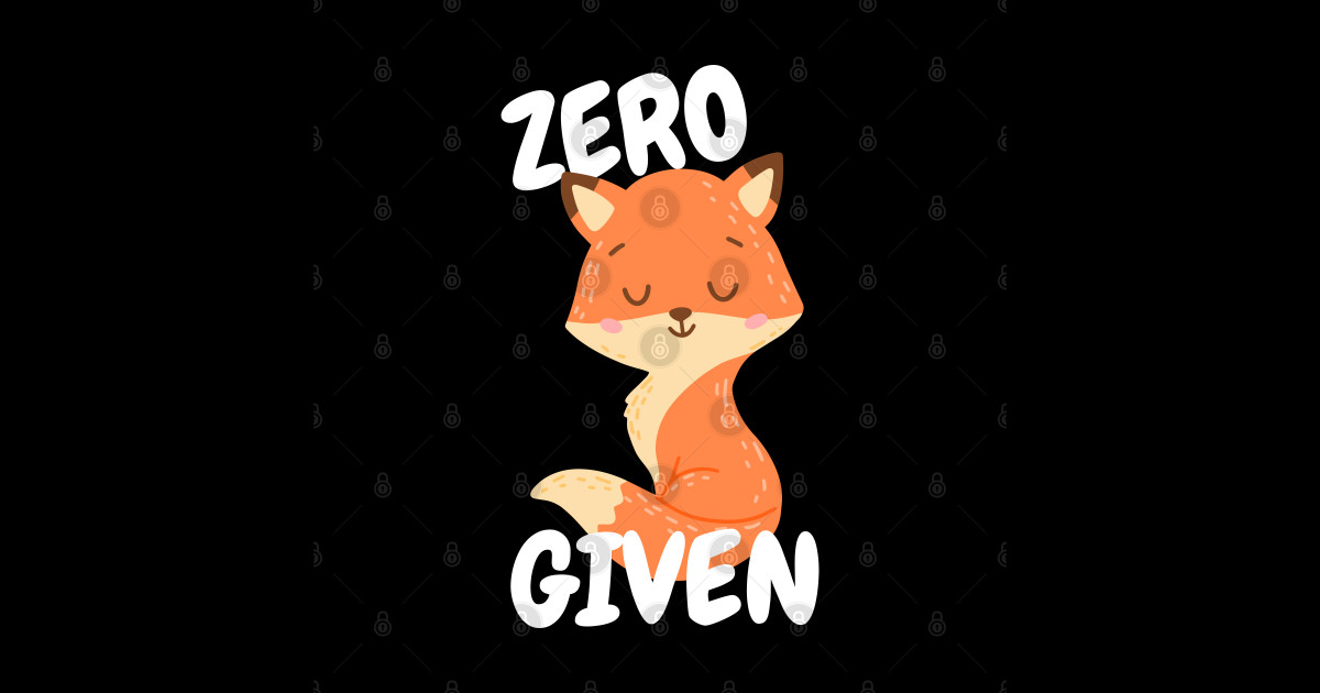 Zero Fox Given - Zero Fox Given - Sticker | TeePublic