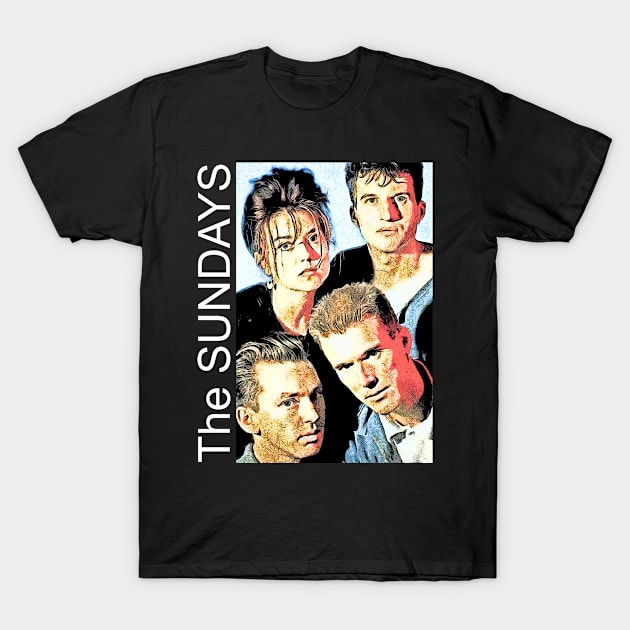 The Sundays // Retro Pics // Halftone Retro Art Style - Music Lover - T ...