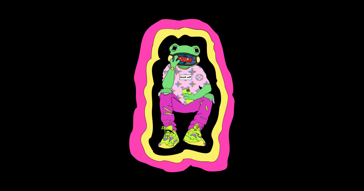 Hype Frog - Illustrations - Sticker | TeePublic