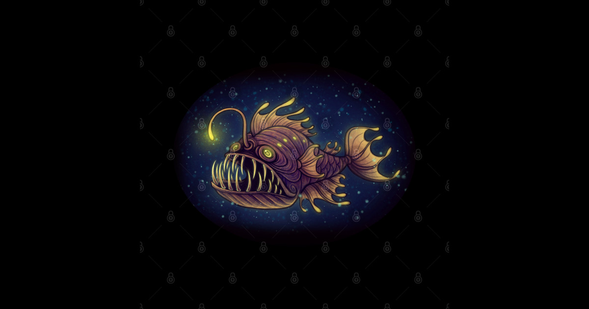 Angler Fish - Angler Fish - Sticker | TeePublic