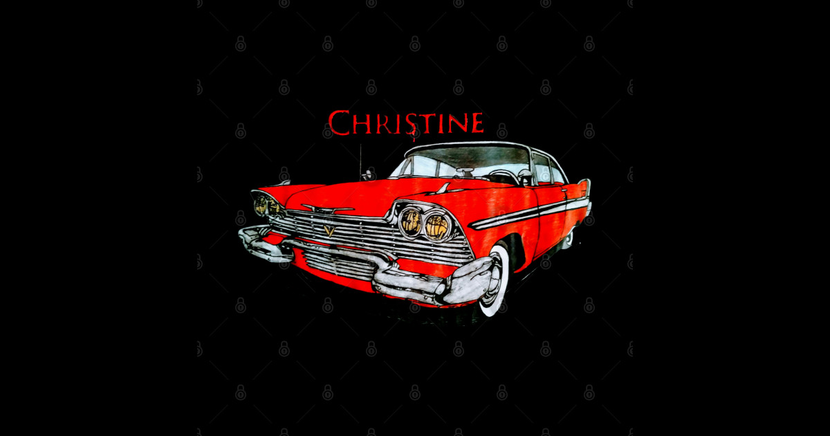 Christine the car - Horror - Sticker | TeePublic
