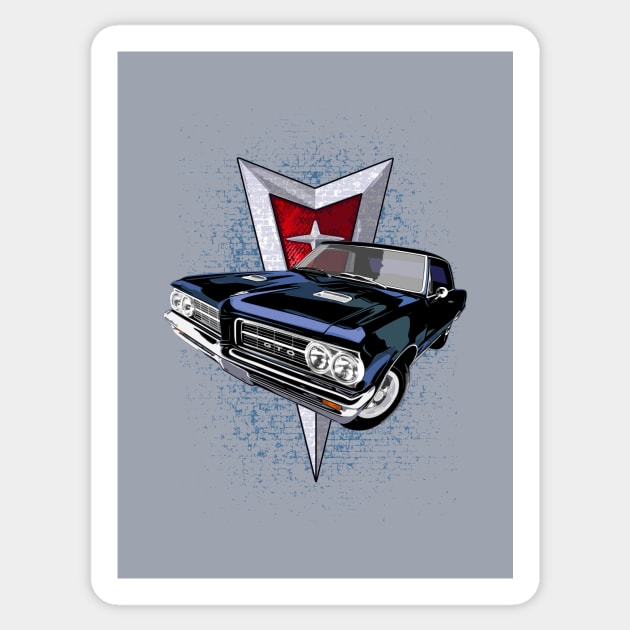 Blue 64 Pontiac GTO - Gto - Sticker | TeePublic
