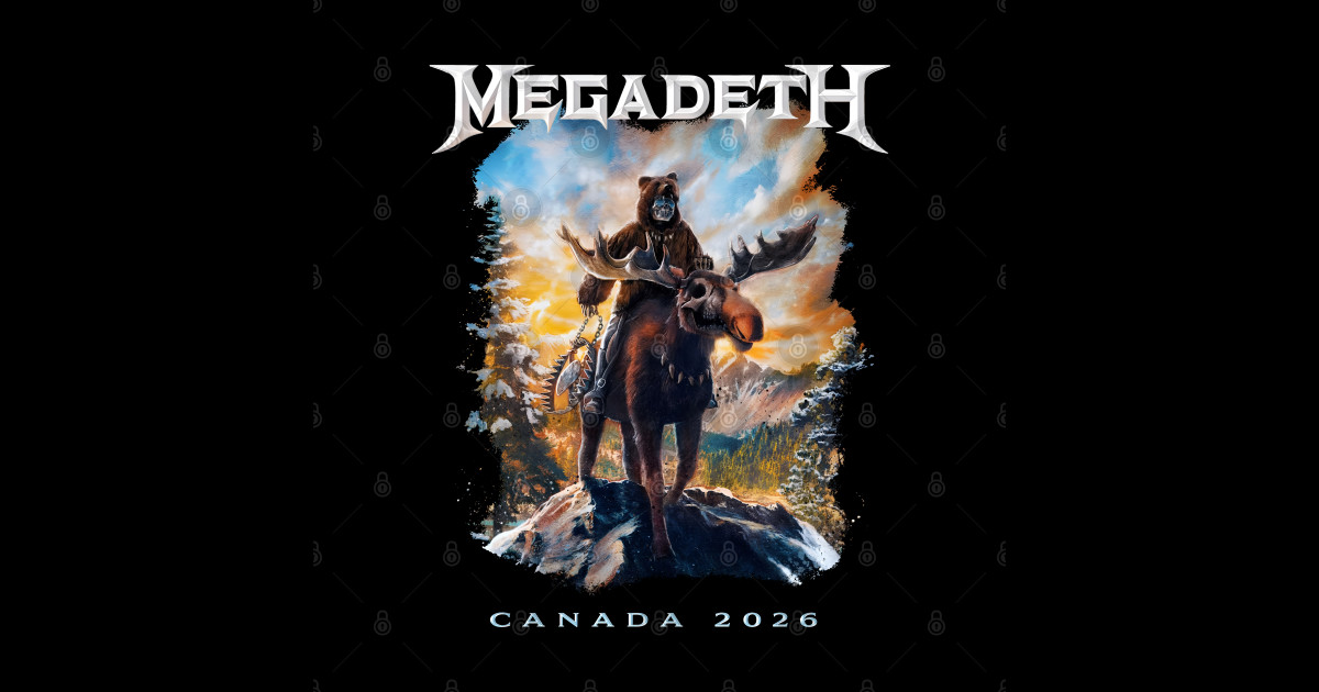 Megadeth Canada 2026 Tour Inspired Design - Megadeth Canada 2026 ...