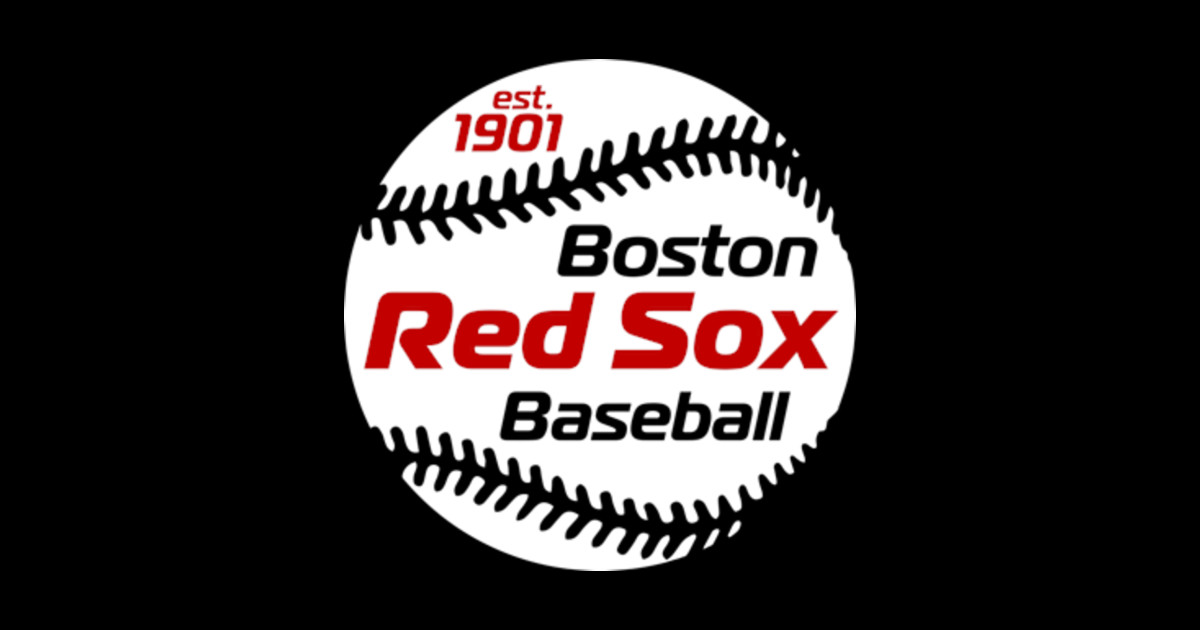 Red Sox 80s Retro Ball - Red Sox - Sticker | TeePublic