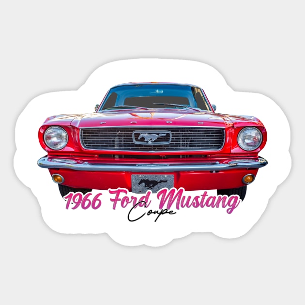 1966 Ford Mustang Coupe - 1966 Ford Mustang Coupe - Sticker | TeePublic