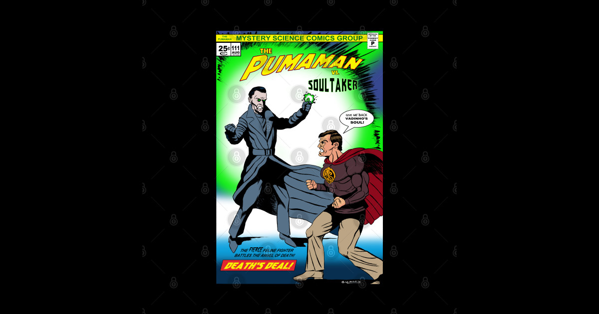 Pumaman v soultaker - Mst3k - Sticker | TeePublic