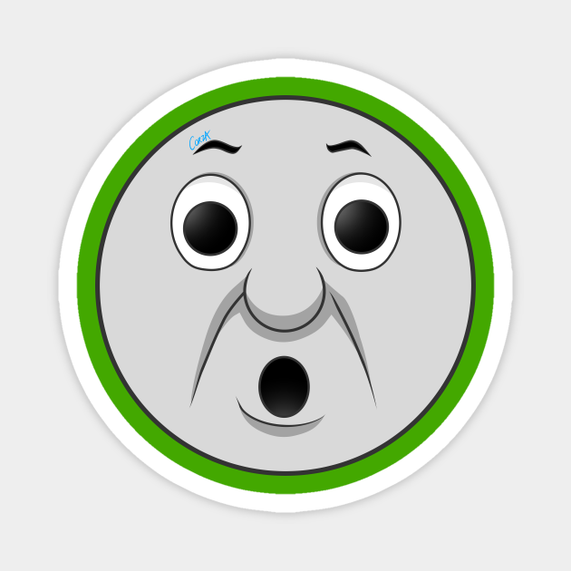 Percy scared face - Thomas And Friends - Magnet | TeePublic