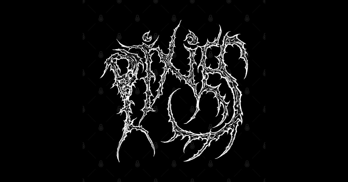 Pixies - spiky font logo - inverted - Pixies - Sticker | TeePublic