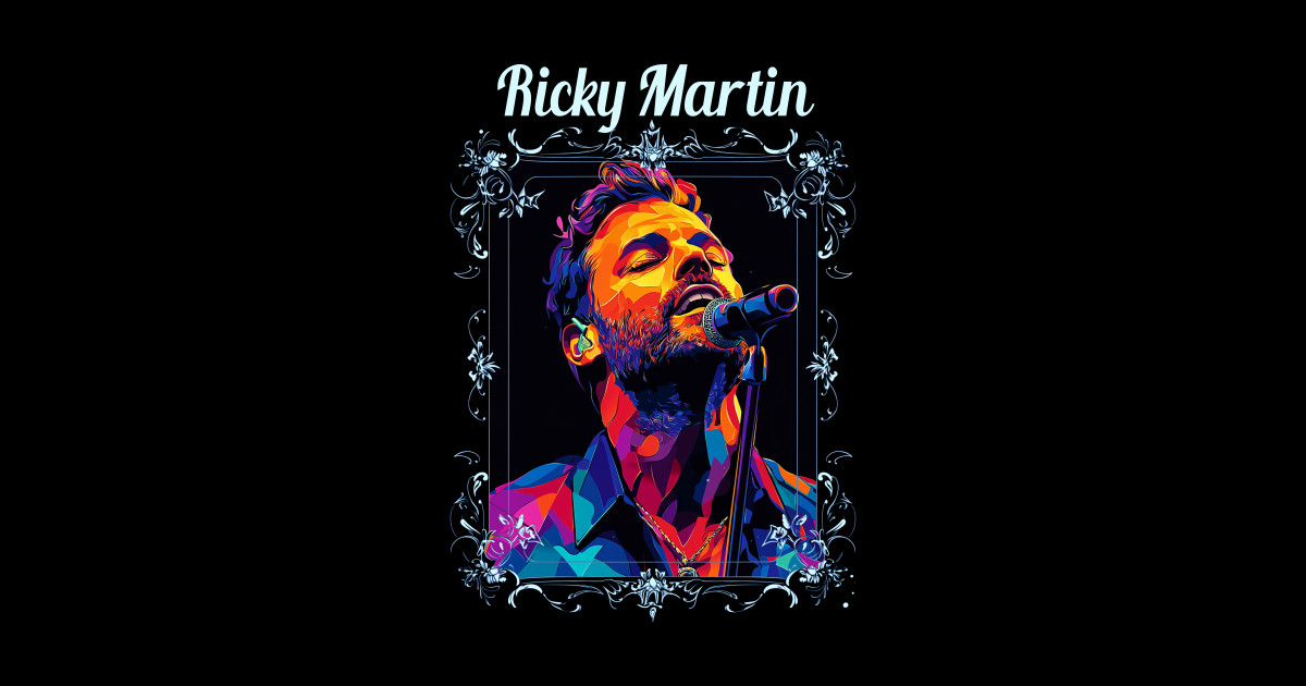 RICKY MARTIN MUSICIAN FAN ART - Ricky Martin Musician Fan Art - Sticker ...