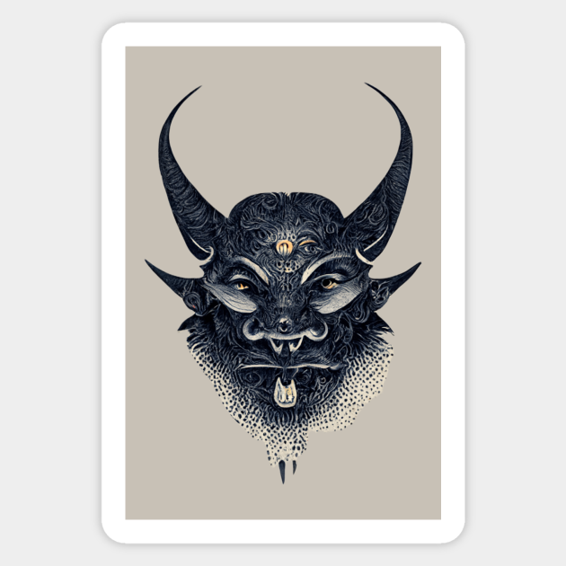 Medieval Devil - Devil - Sticker | TeePublic