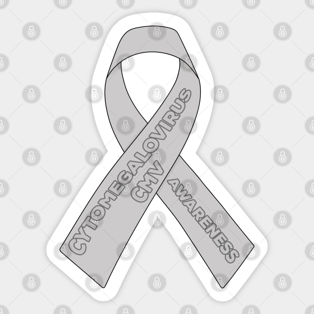 Cytomegalovirus CMV Awareness Ribbon - Cytomegalovirus - Sticker ...