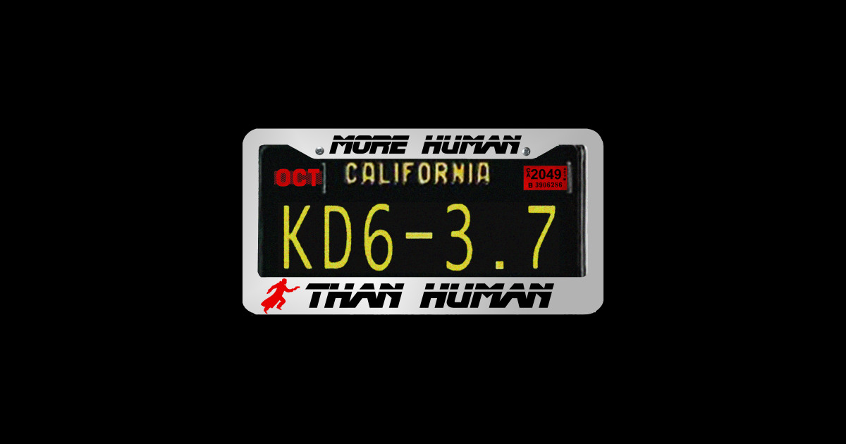 Blade Runner 2049 Officer K KD6-3.7 License Plate - Blade Runner 2049 ...