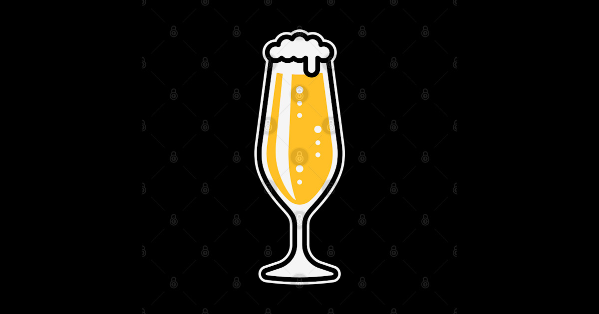 Pilsner Glass Slim (Beer Drinker / Pils / 3C) - Beer Glass - Sticker ...