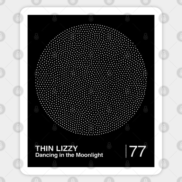 Thin Lizzy / Minimalist Graphic Artwork Design - Thin Lizzy - Sticker ...
