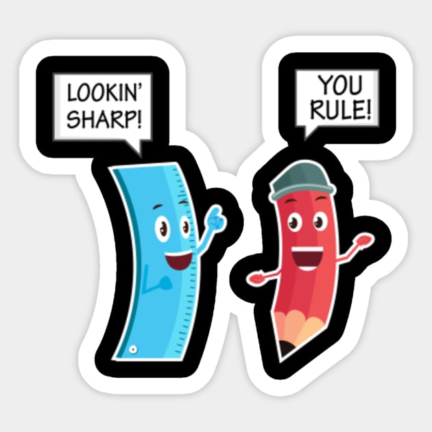 You Rule Teacher - Kindergarten Teachers - Sticker | TeePublic