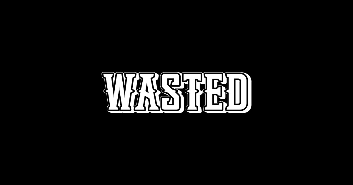 Wasted - Rug - Sticker | TeePublic