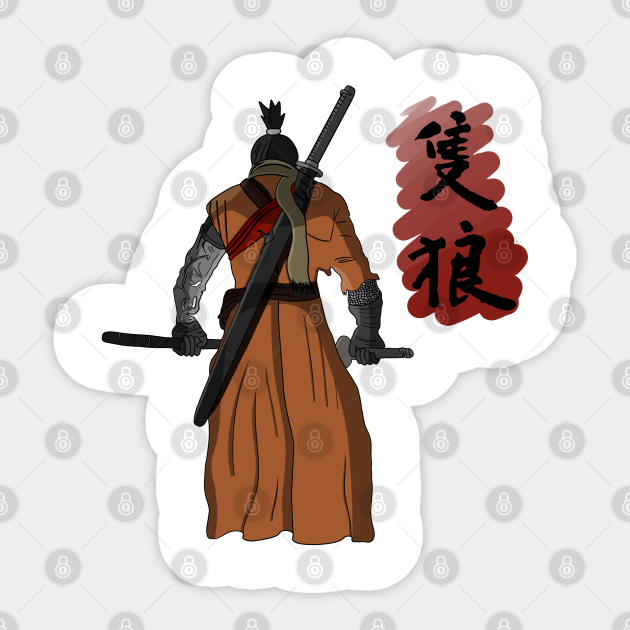 Sekiro with Kanji - Sekiro - Sticker | TeePublic