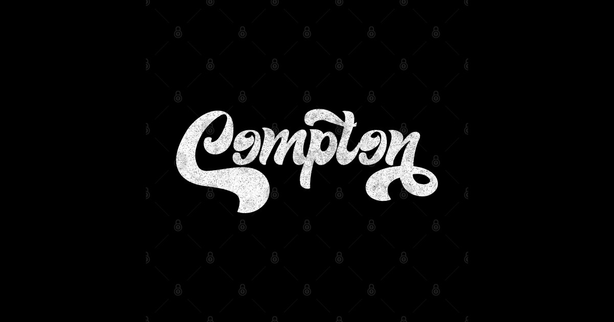 Compton / Retro Faded Style Design - Compton - Sticker | TeePublic