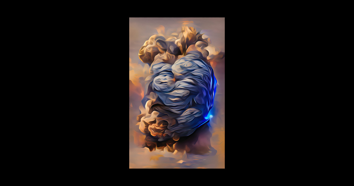 Blue Inflated Cushioned Coruscating Nug Smoke Weed - Nugs - Sticker ...