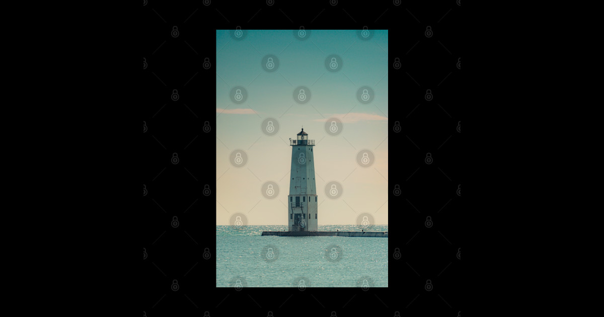 Frankfort North Light - Lighthouse - Sticker | TeePublic