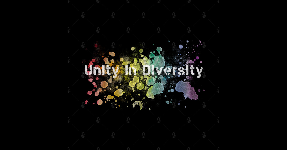 Unity in Diversity - Unity In Diversity - Sticker | TeePublic