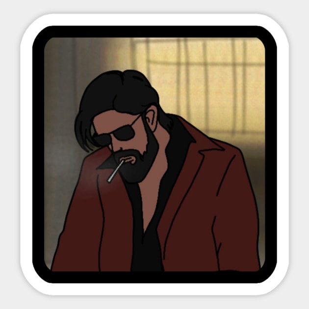 Kgf movie character Rocky - Movie Fan - Sticker | TeePublic