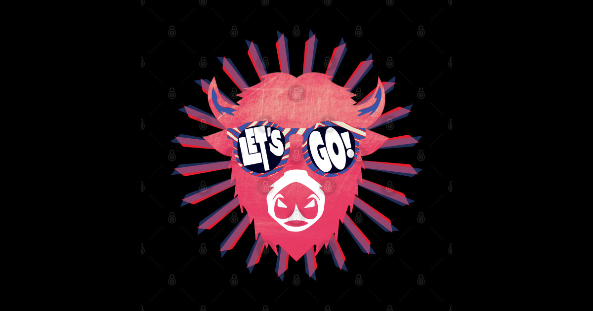 Let's go Buffalo Front & Back - Buffalo Bills - Sticker | TeePublic
