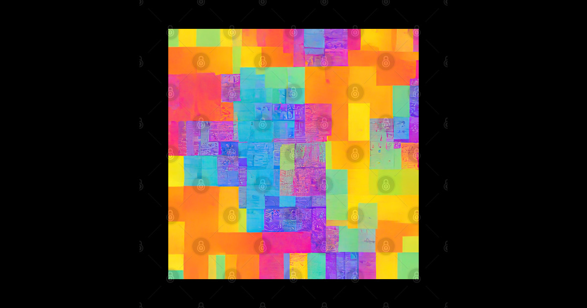 omg pattern abstract background - Colorful Pattern - Sticker | TeePublic