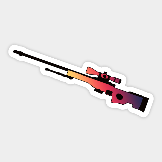 AWP Fade - Csgo - Sticker | TeePublic