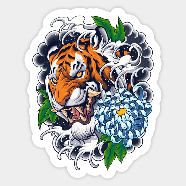 Hidden Tiger - Tiger - Sticker | TeePublic