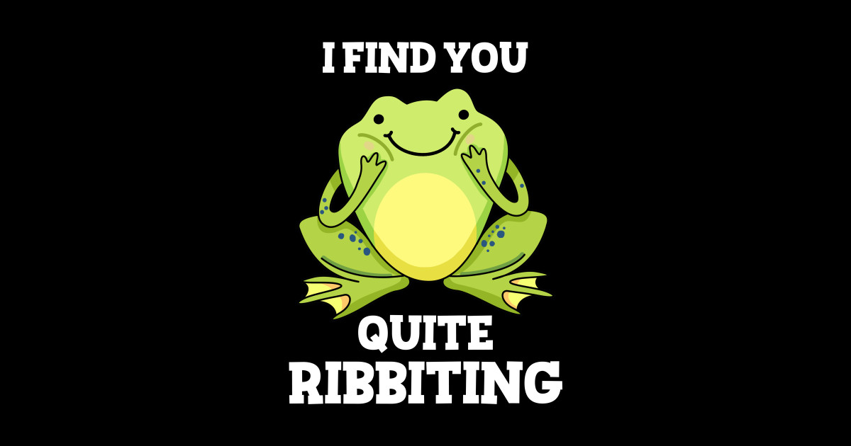 Quite Ribbiting Funny Frog Pun - Frog Punss - Tapestry | TeePublic