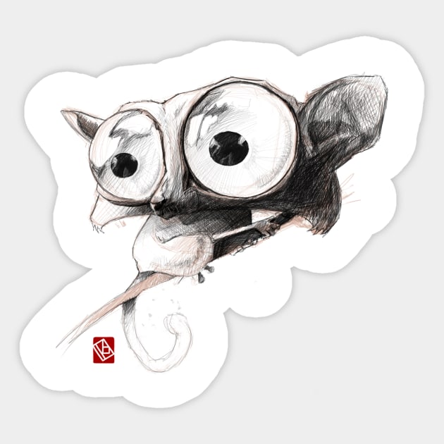 Sketchy Tarsier - Animal - Sticker | TeePublic