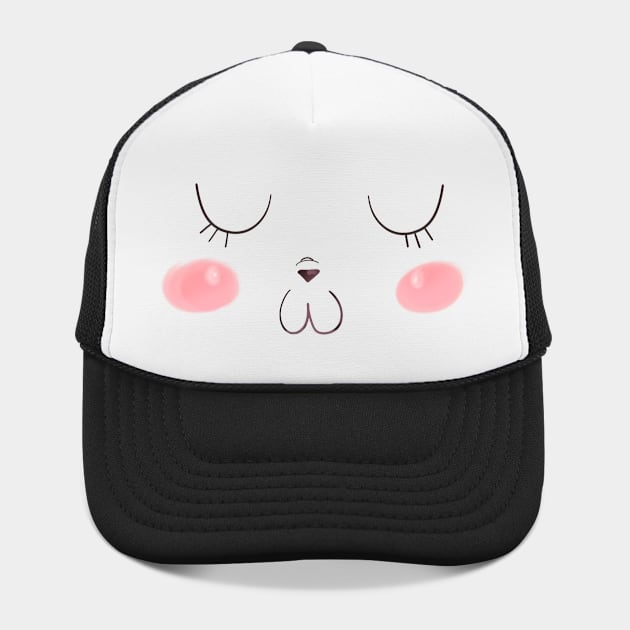 Cute bubbling Bunny with blushing cheeks - Cute Bunny Rabbit Cheeks ...