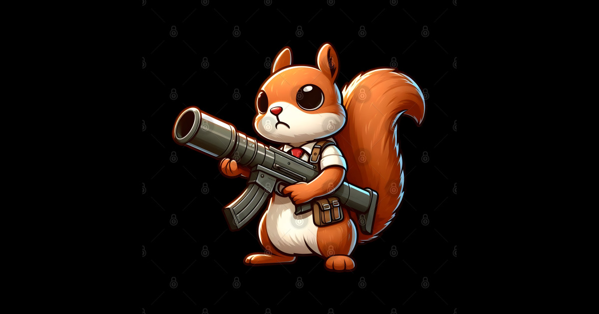 Tactical Squirrel - Squirrel - Sticker | TeePublic
