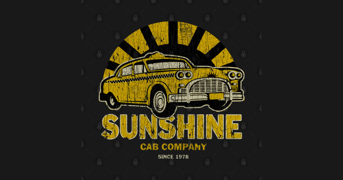 Sunshine Cab Company 70s - Taxi - T-Shirt | TeePublic