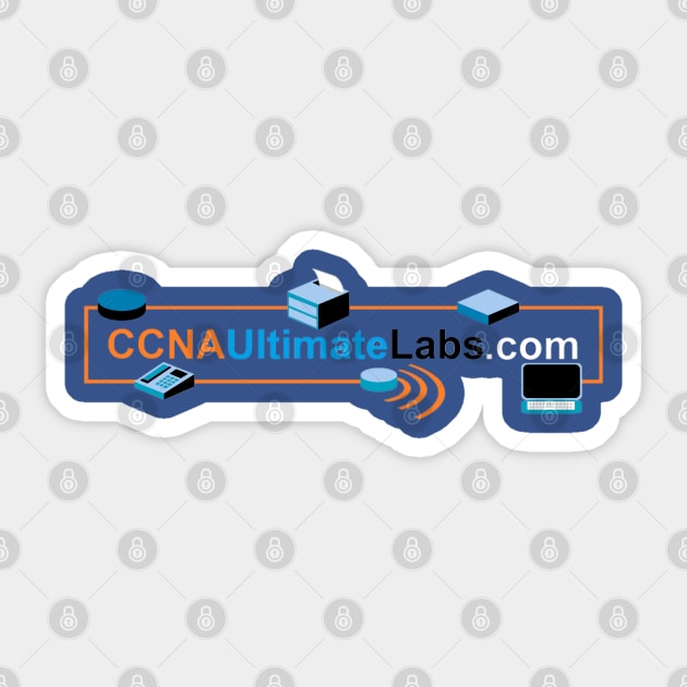 CCNA Ultimate Labs LAN logo - Computers - Sticker | TeePublic