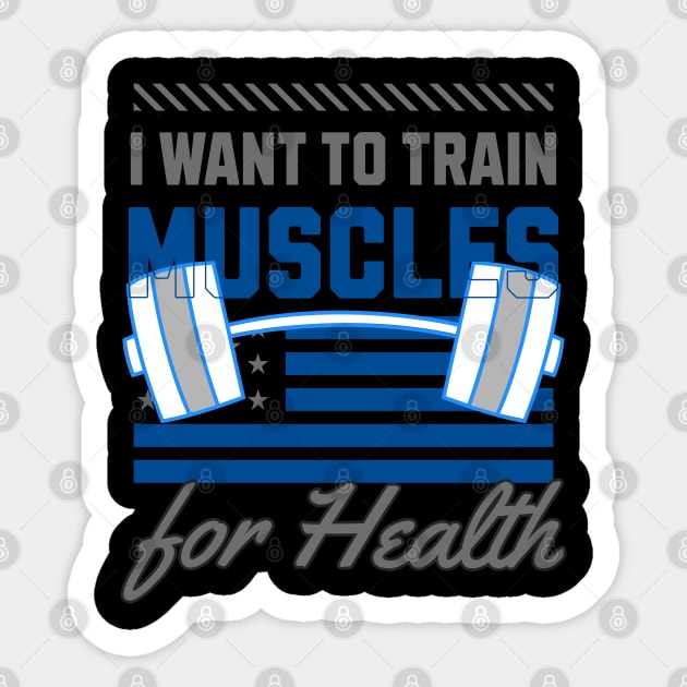 muscles t-shirt - Muscles - Sticker | TeePublic