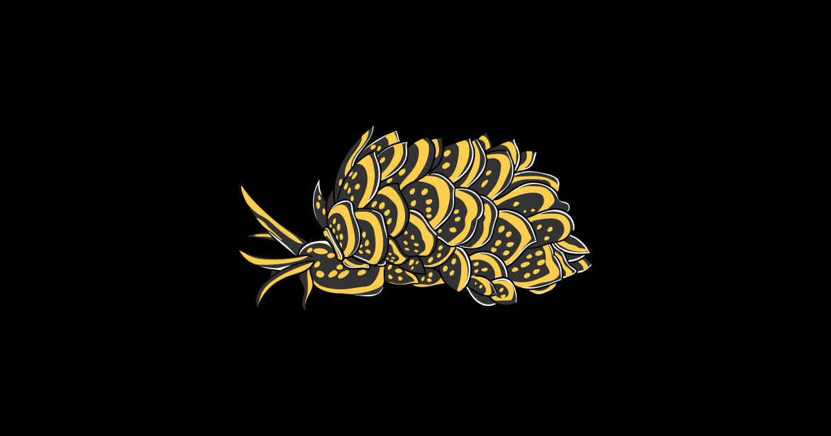 Leaf gilled sea slug cartoon illustration - Leaf Gilled Sea Slug ...
