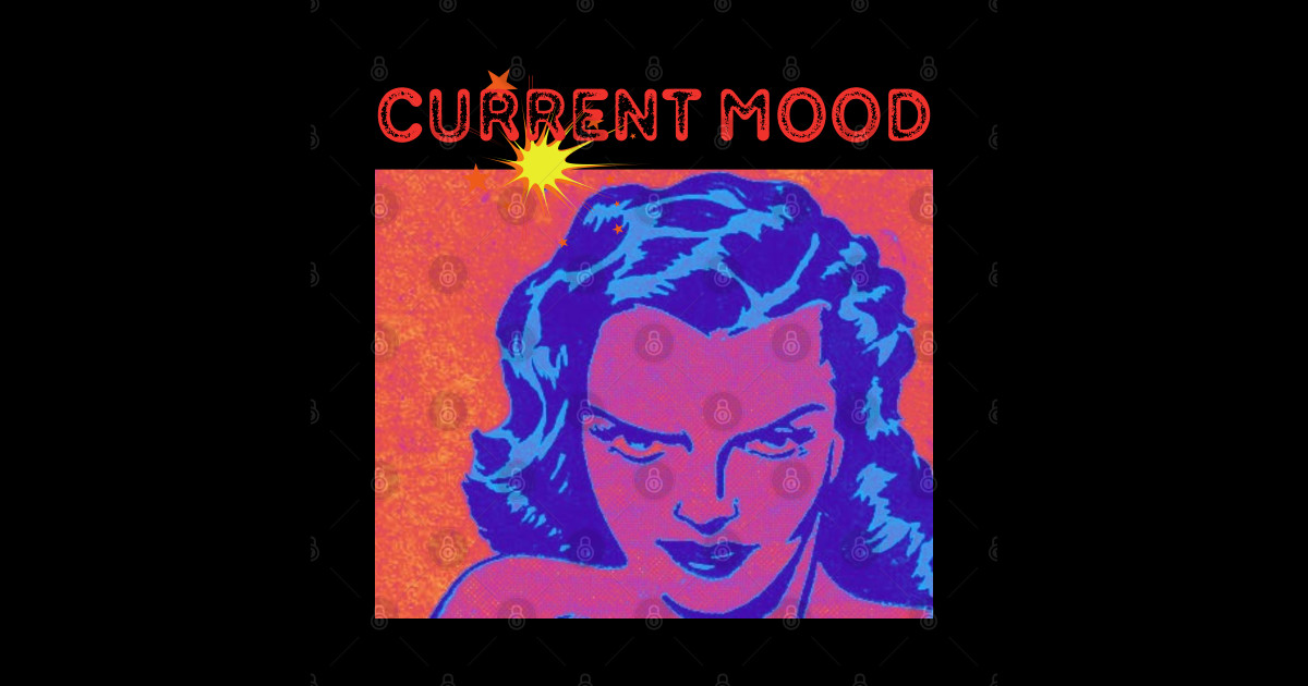 CURRENT MOOD COMICS WOMAN POWER POP ART - Current Mood Funny - Posters and Art Prints | TeePublic
