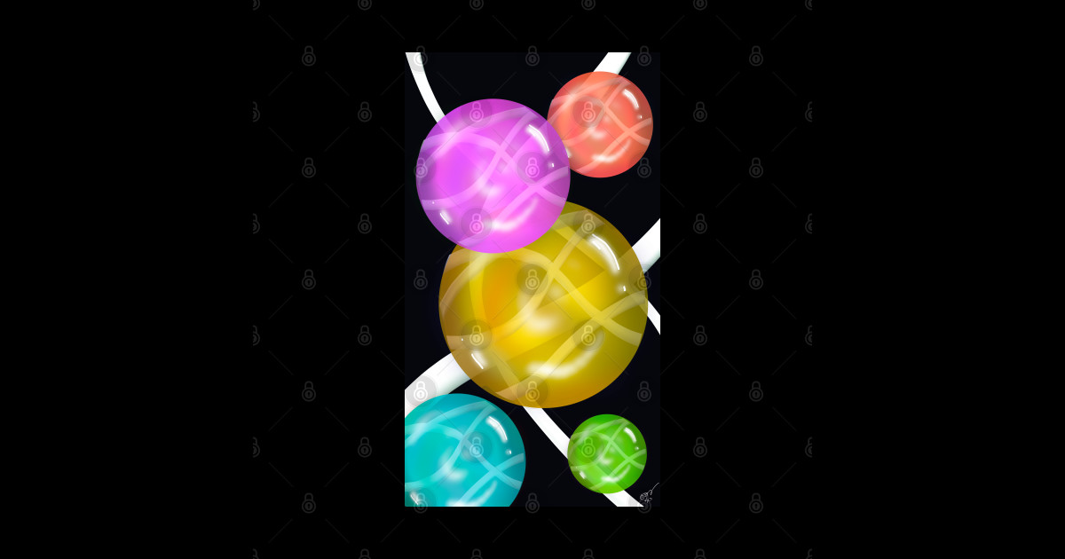 Marble Space - Marbles - Sticker | TeePublic