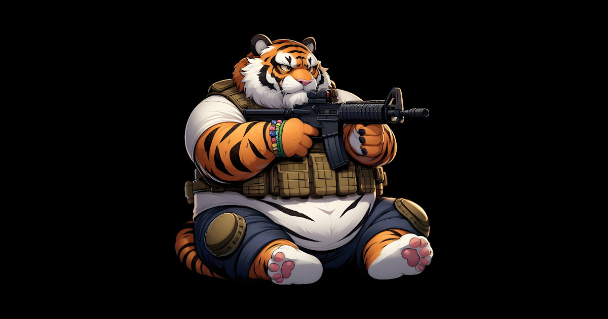 Tactical Tiger - Tiger - Sticker | TeePublic