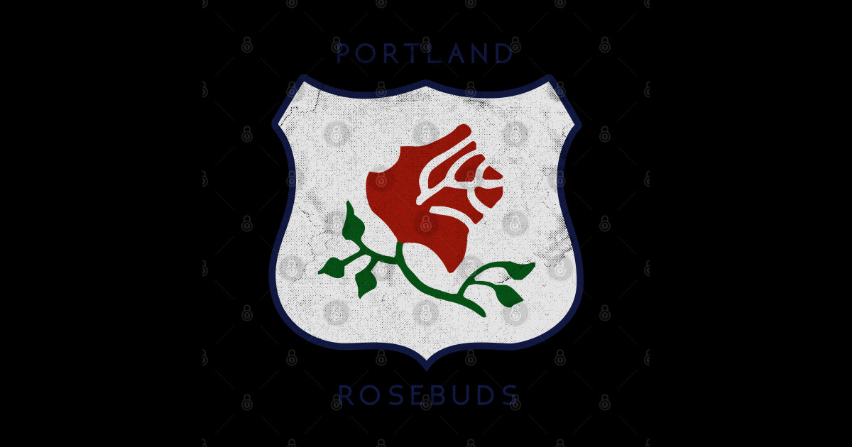 Historic Portland Rosebuds Hockey - Portland - Sticker | TeePublic